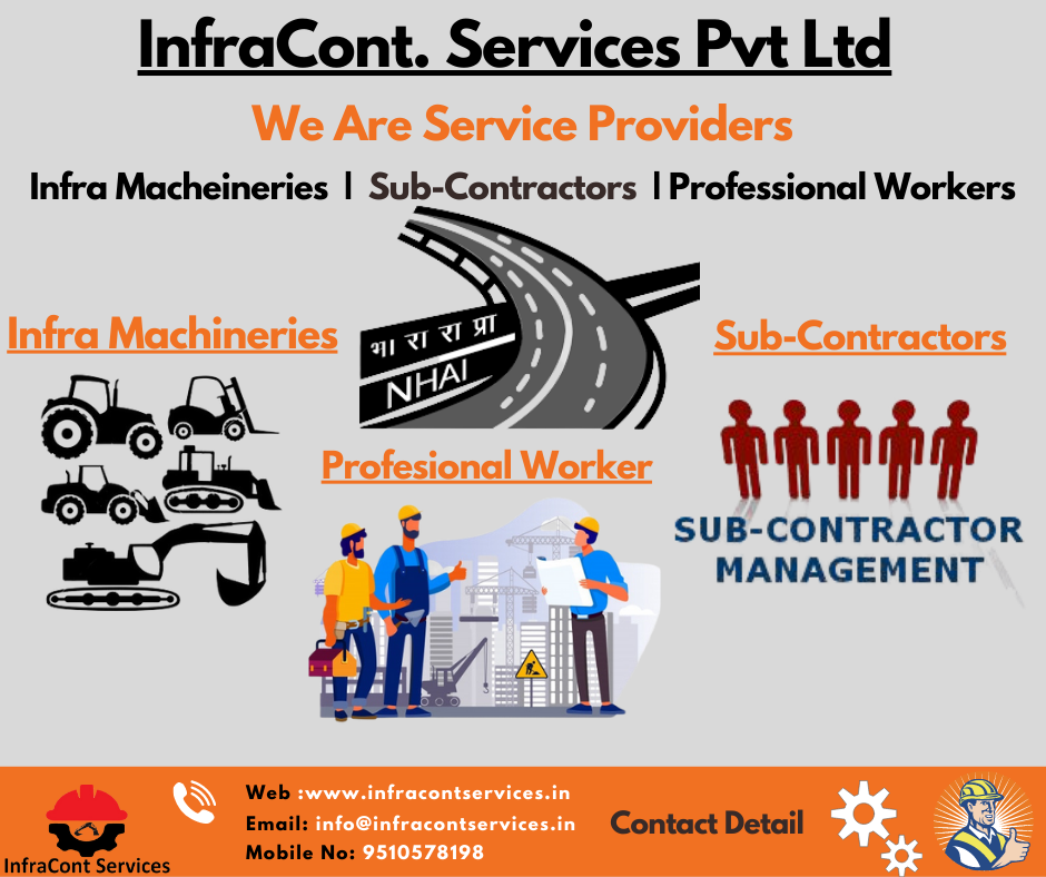 Infrastructure Machinery | Sub-Contractors | Professional Workers ...
